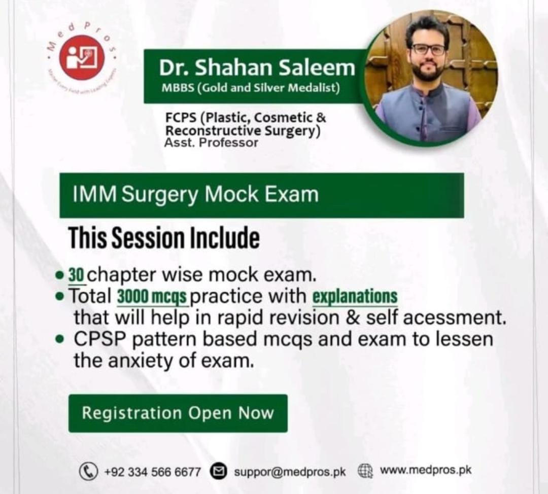 IMM Surgery Mock Exam | MedPros